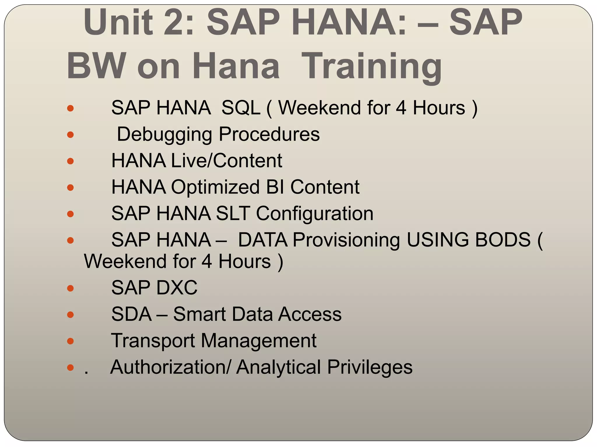 Sap bw on hana ramireddy ppt | PPT