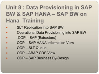 Sap bw on hana ramireddy ppt | PPT