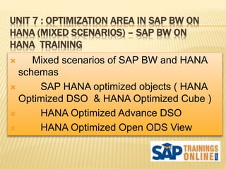 SAP BW on HANA Training | PPTX