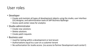 SAP ByDesign Development | PPT