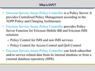 Sapc upcc-pcrf- part 1 tbp | PPTX