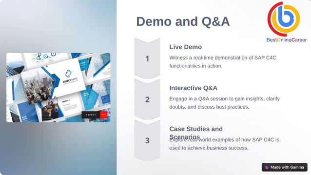 SAP C4C Functional Online Training Demo Session | PPTX | Business ...