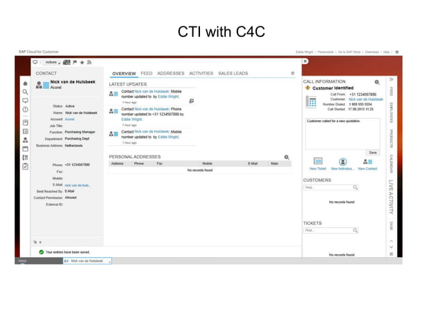 SAP C4C overview | PPTX