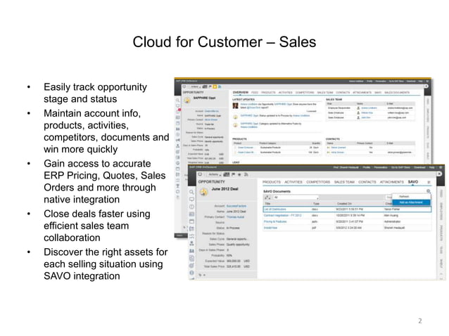 SAP C4C overview | PPTX