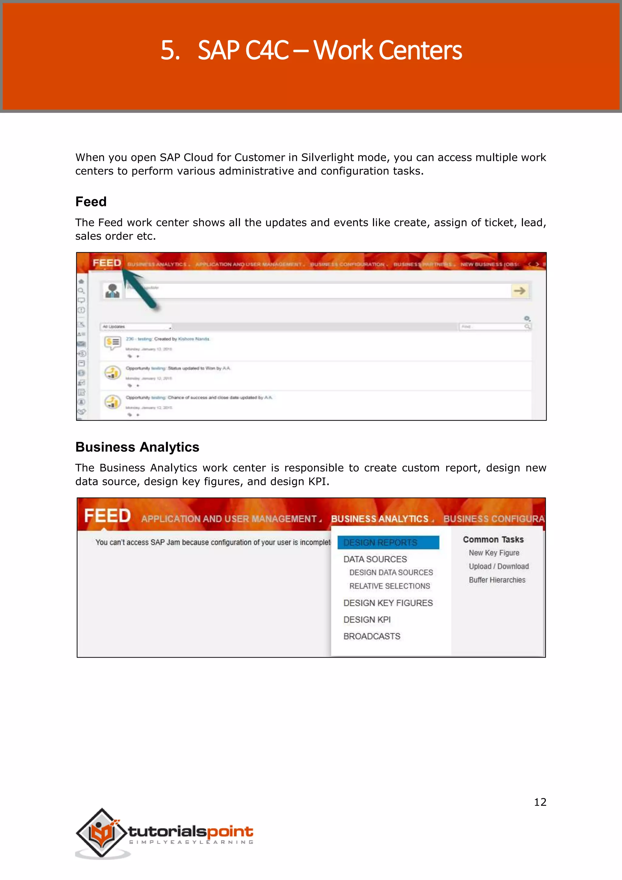 Sap c4c tutorial | PDF | Computing | Technology & Computing