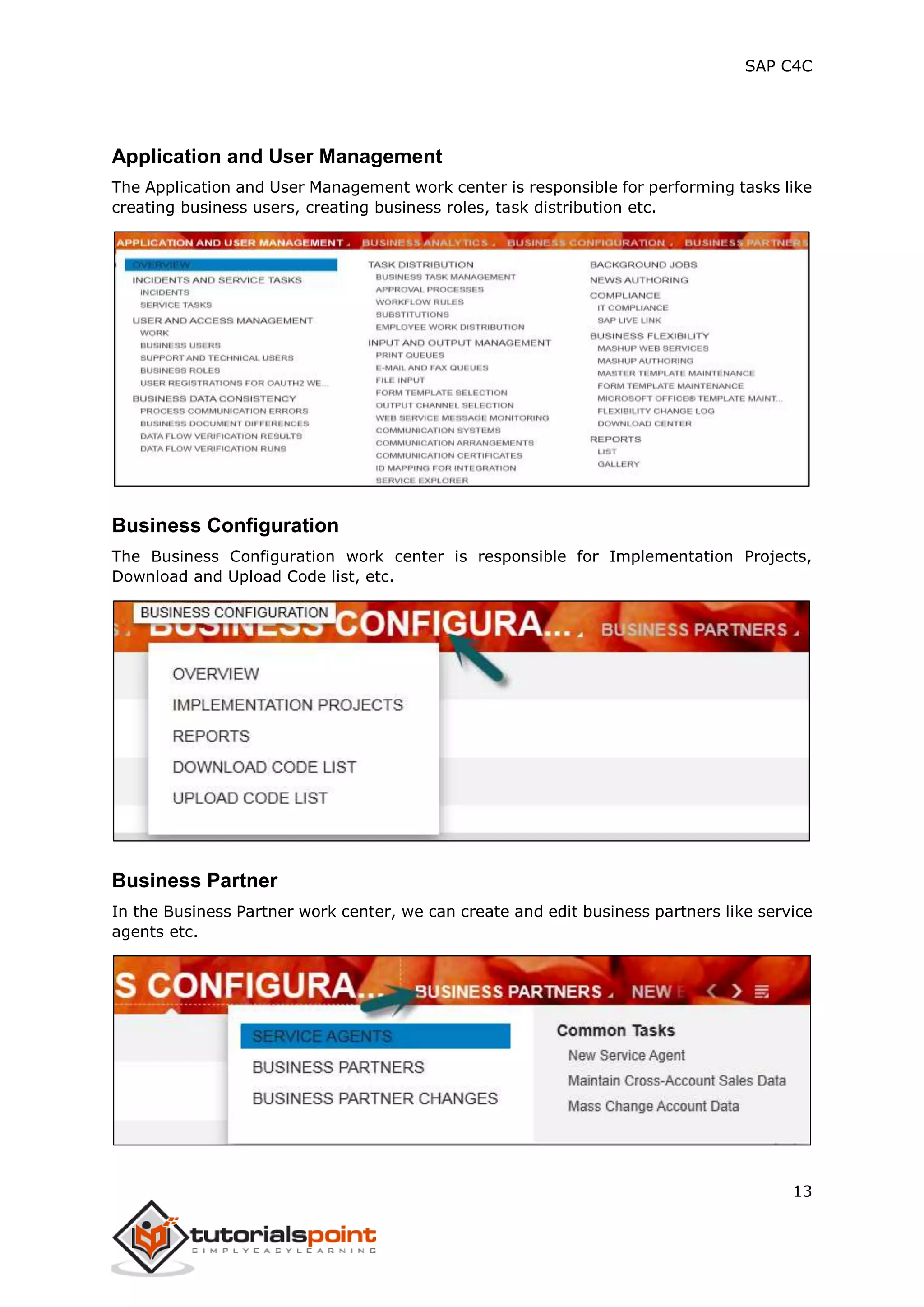 Sap C4c Tutorial Pdf Computing Technology And Computing 9679