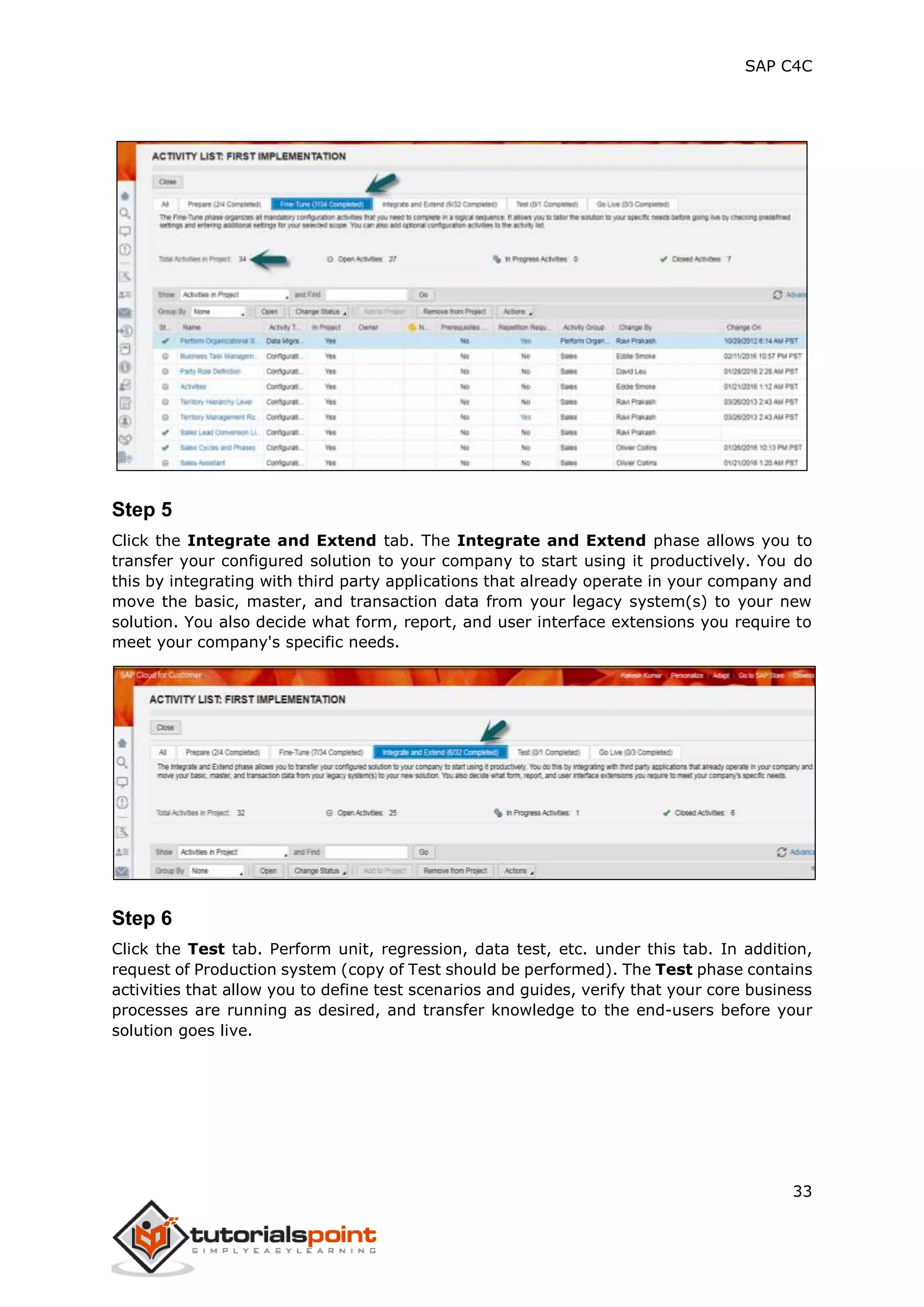 Sap c4c tutorial | PDF