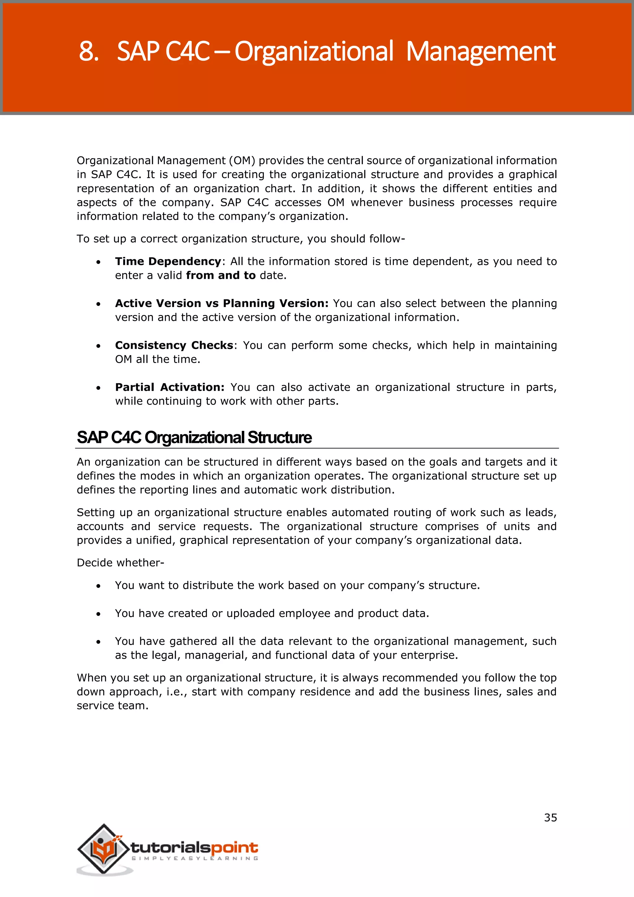 Sap c4c tutorial | PDF | Computing | Technology & Computing