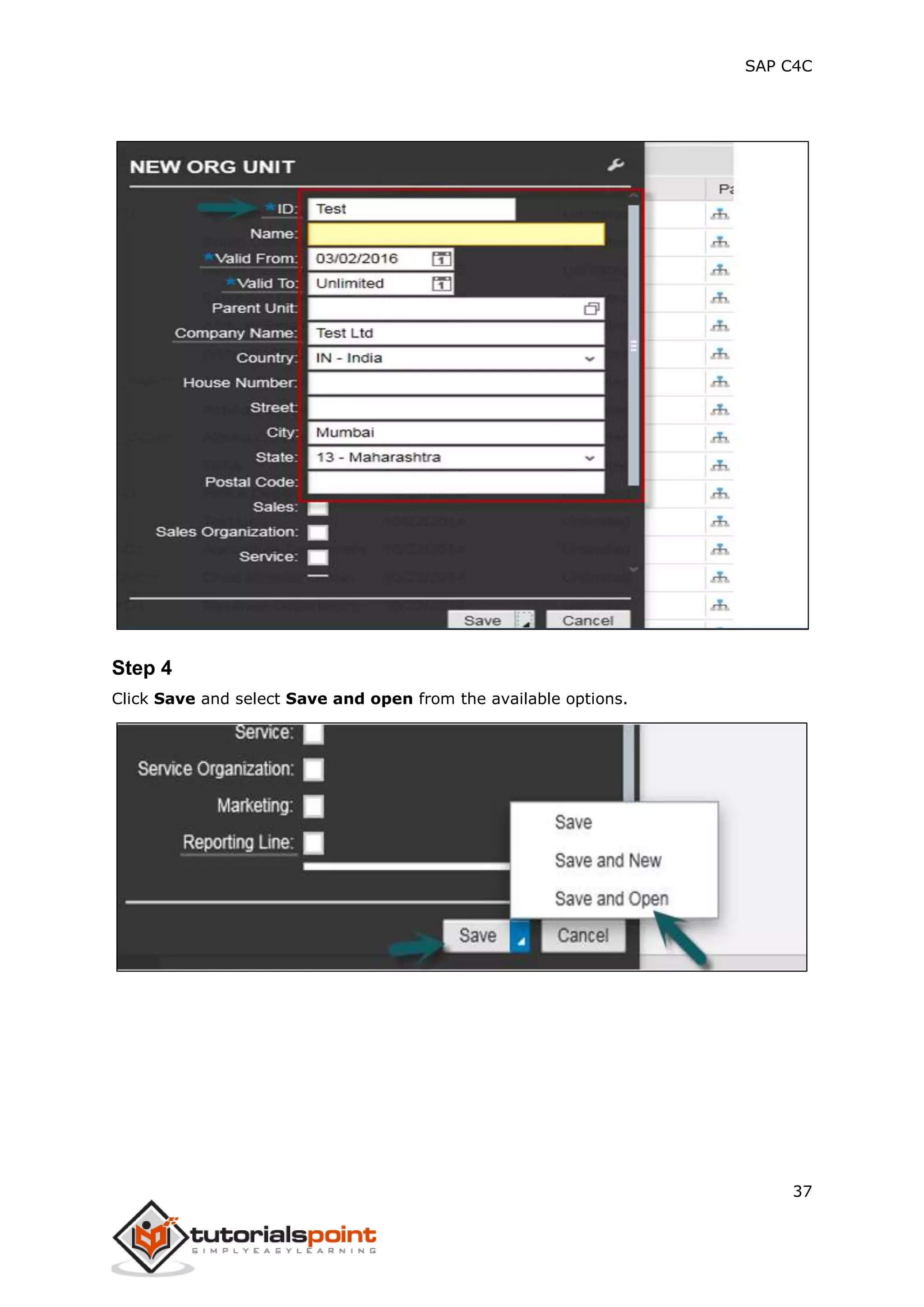 Sap C4c Tutorial Pdf Computing Technology And Computing 6935