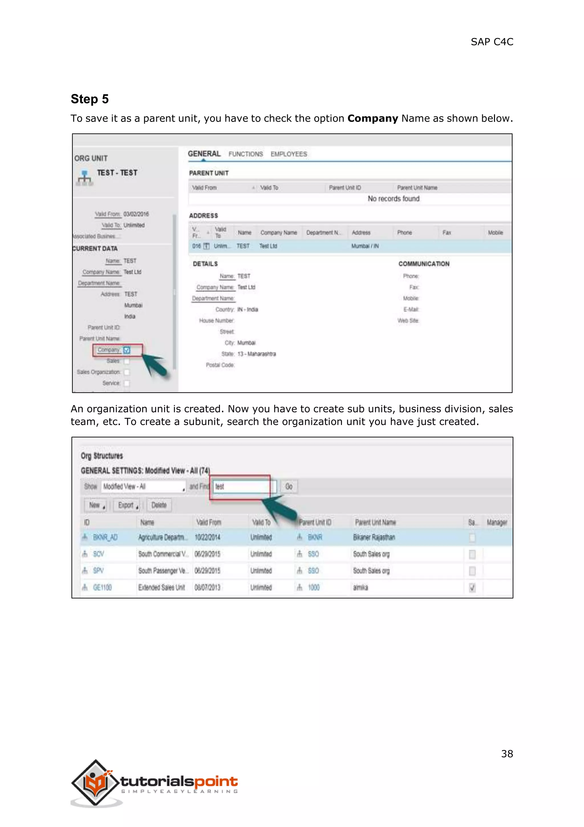 Sap c4c tutorial | PDF | Computing | Technology & Computing