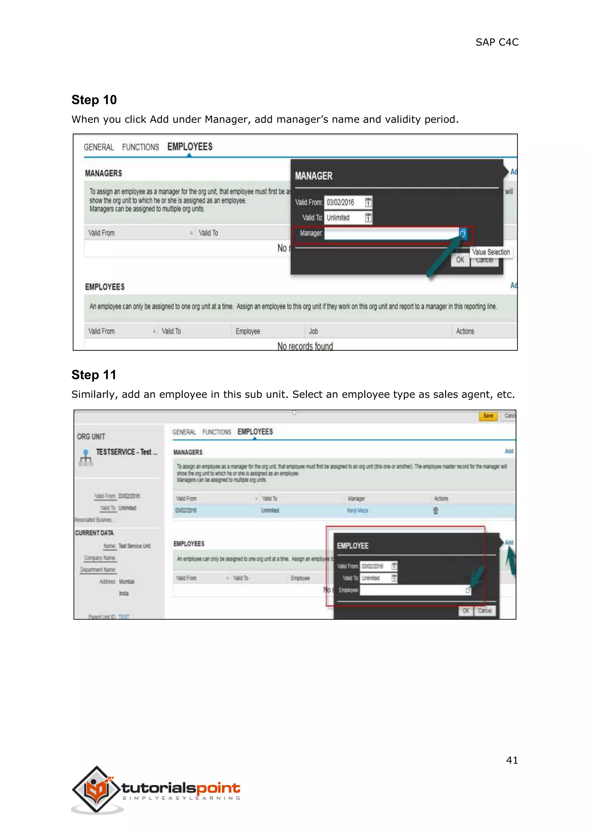 Sap c4c tutorial | PDF | Computing | Technology & Computing