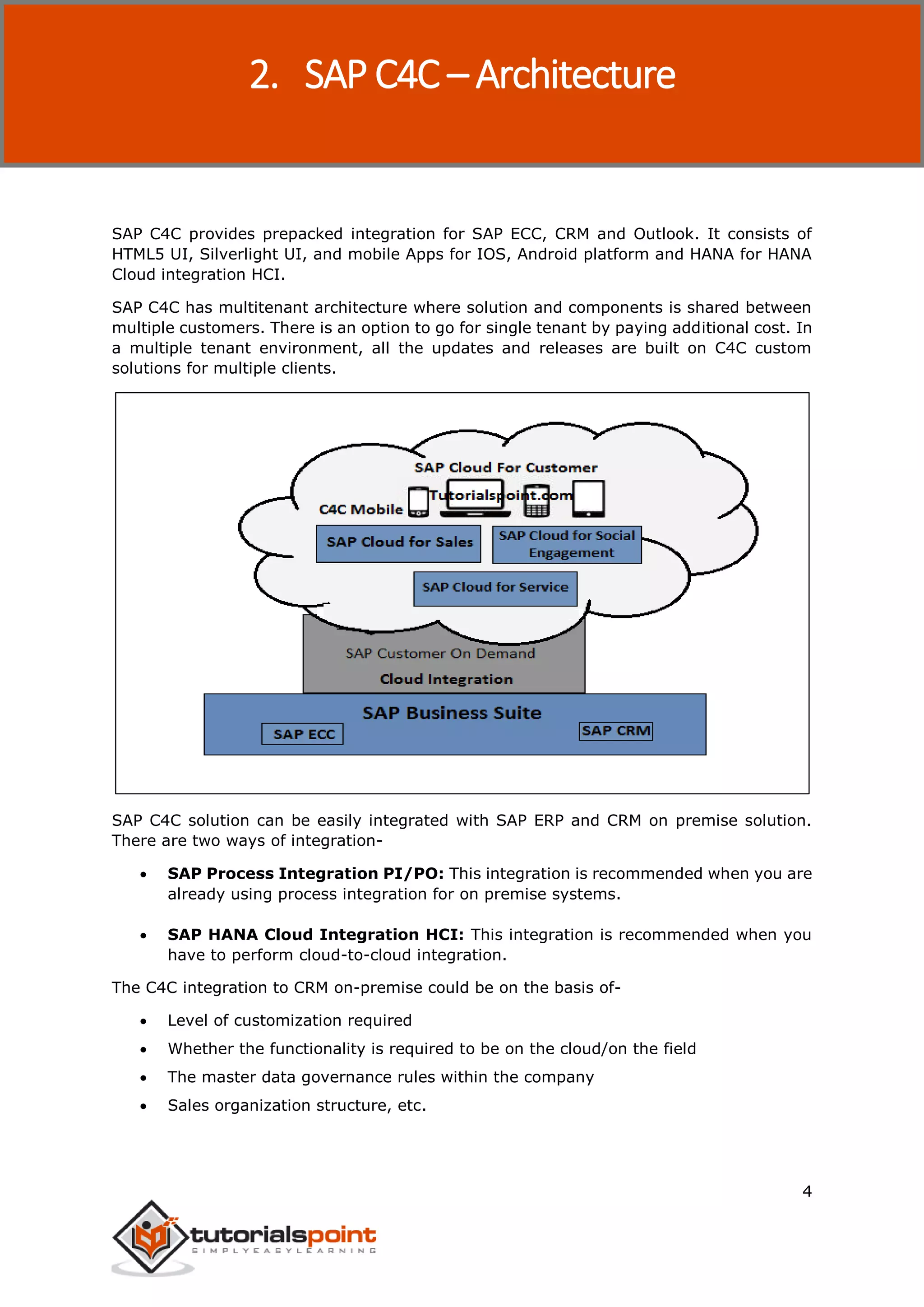 Sap C4c Tutorial Pdf Computing Technology And Computing 0022
