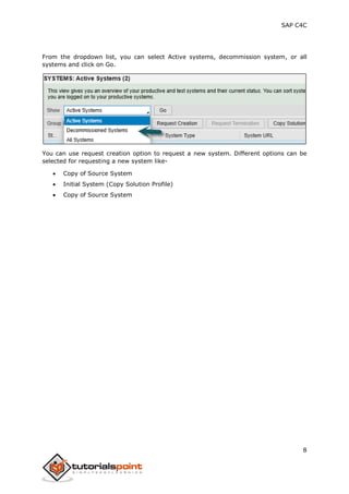 Sap c4c tutorial | PDF
