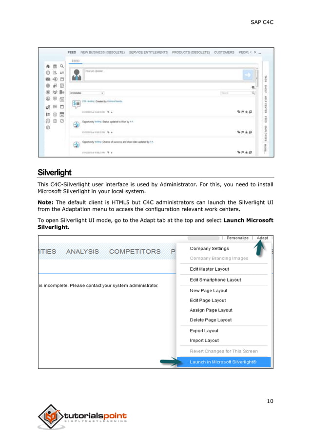 Sap C4c Tutorial Pdf Computing Technology And Computing 5122