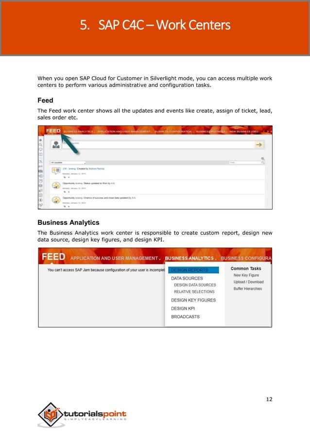 Sap C4c Tutorial Pdf Computing Technology And Computing 4699
