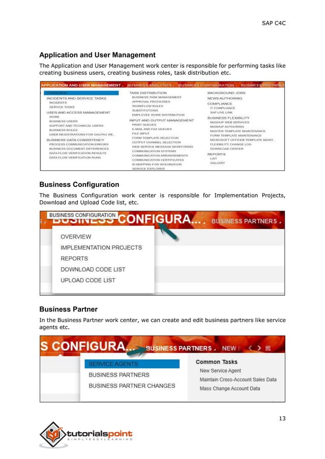 Sap c4c tutorial | PDF | Computing | Technology & Computing