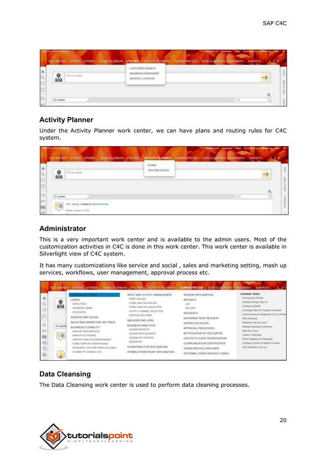 Sap C4c Tutorial Pdf Computing Technology And Computing 2238