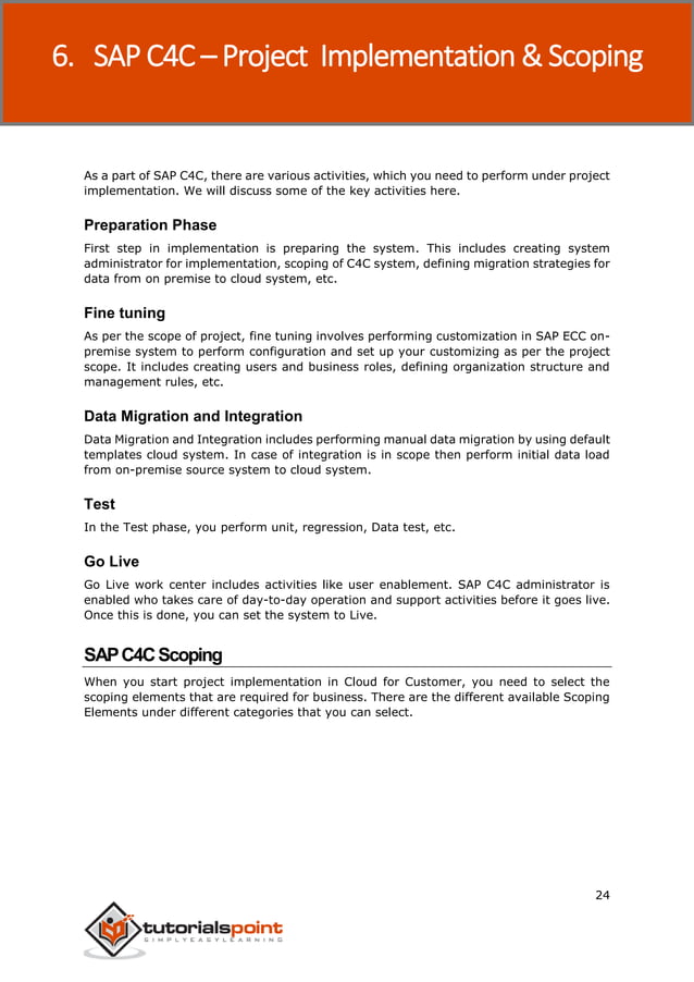 Sap c4c tutorial | PDF | Computing | Technology & Computing