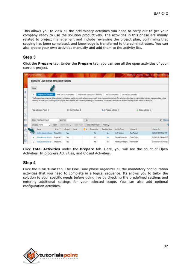 Sap C4c Tutorial Pdf Computing Technology And Computing 7272