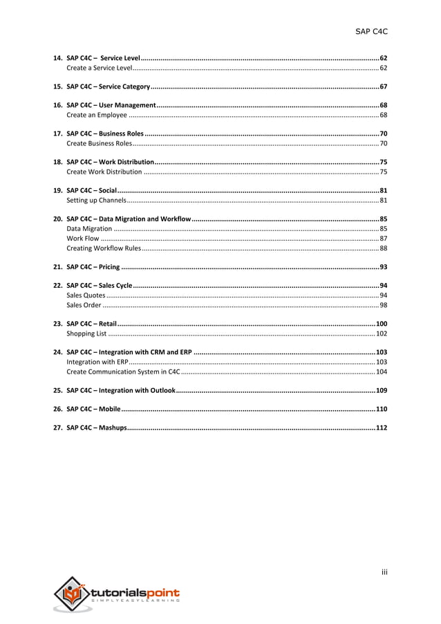 Sap C4c Tutorial Pdf Computing Technology And Computing 3598
