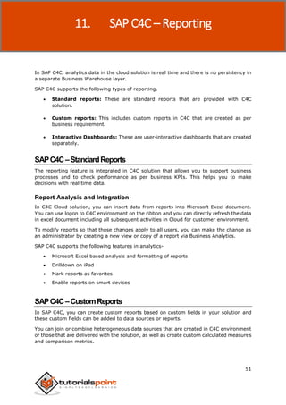 Sap c4c tutorial | PDF