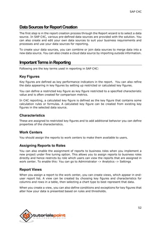Sap c4c tutorial | PDF