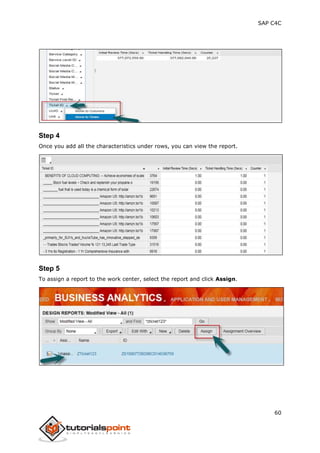 Sap c4c tutorial | PDF