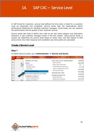 Sap c4c tutorial | PDF
