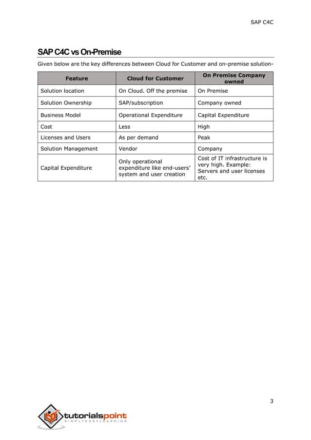 Sap C4c Tutorial Pdf Computing Technology And Computing 1511