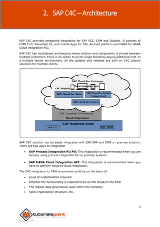Sap c4c tutorial | PDF