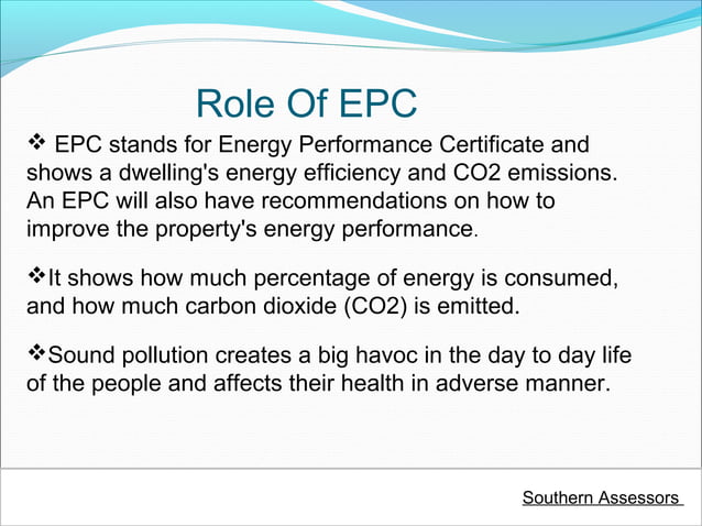 Sap calculations & epc's | PPT