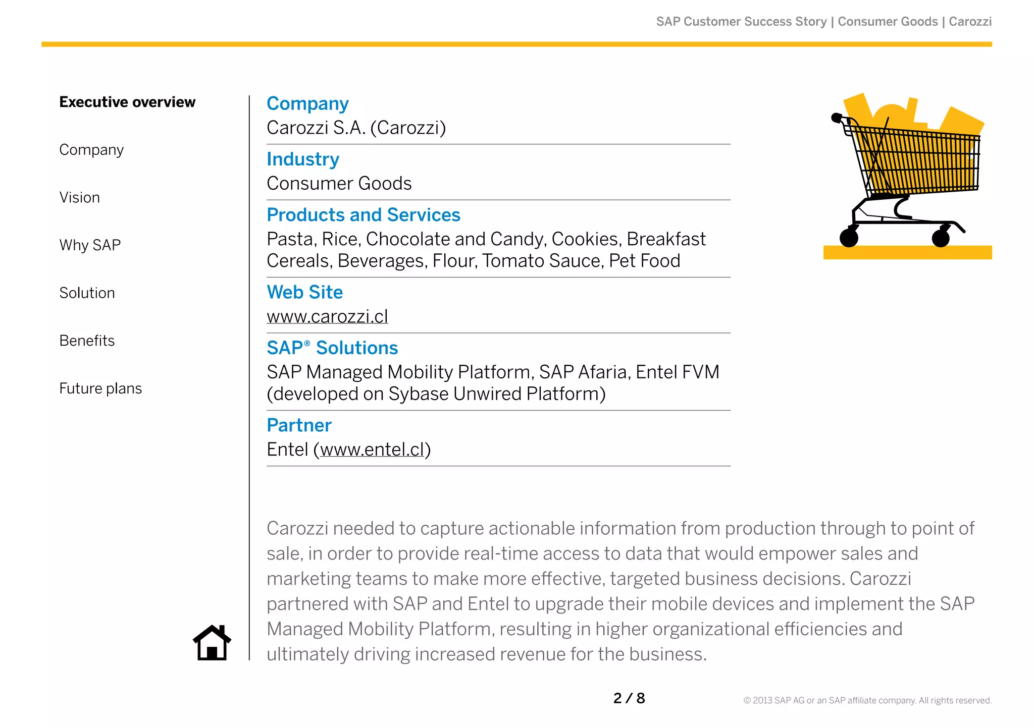 Sap - Carozzi Case Study | PDF