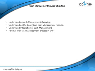 Sap cash management material | PDF