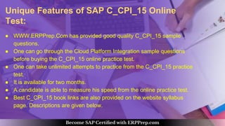 SAP C_CPI_15: How to Prepare for SAP Cloud Platform Integration ...