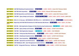 Sap Study Materials and certification exam dump | PDF