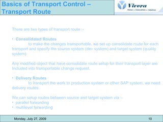 Sap Change And Transport Management | PPT