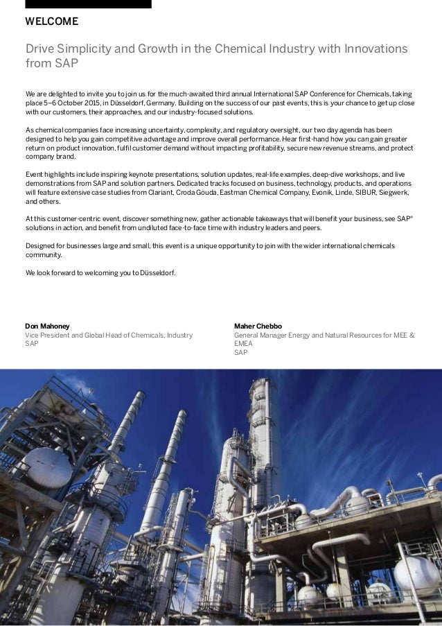 chems 2015 SAP for Chemicals