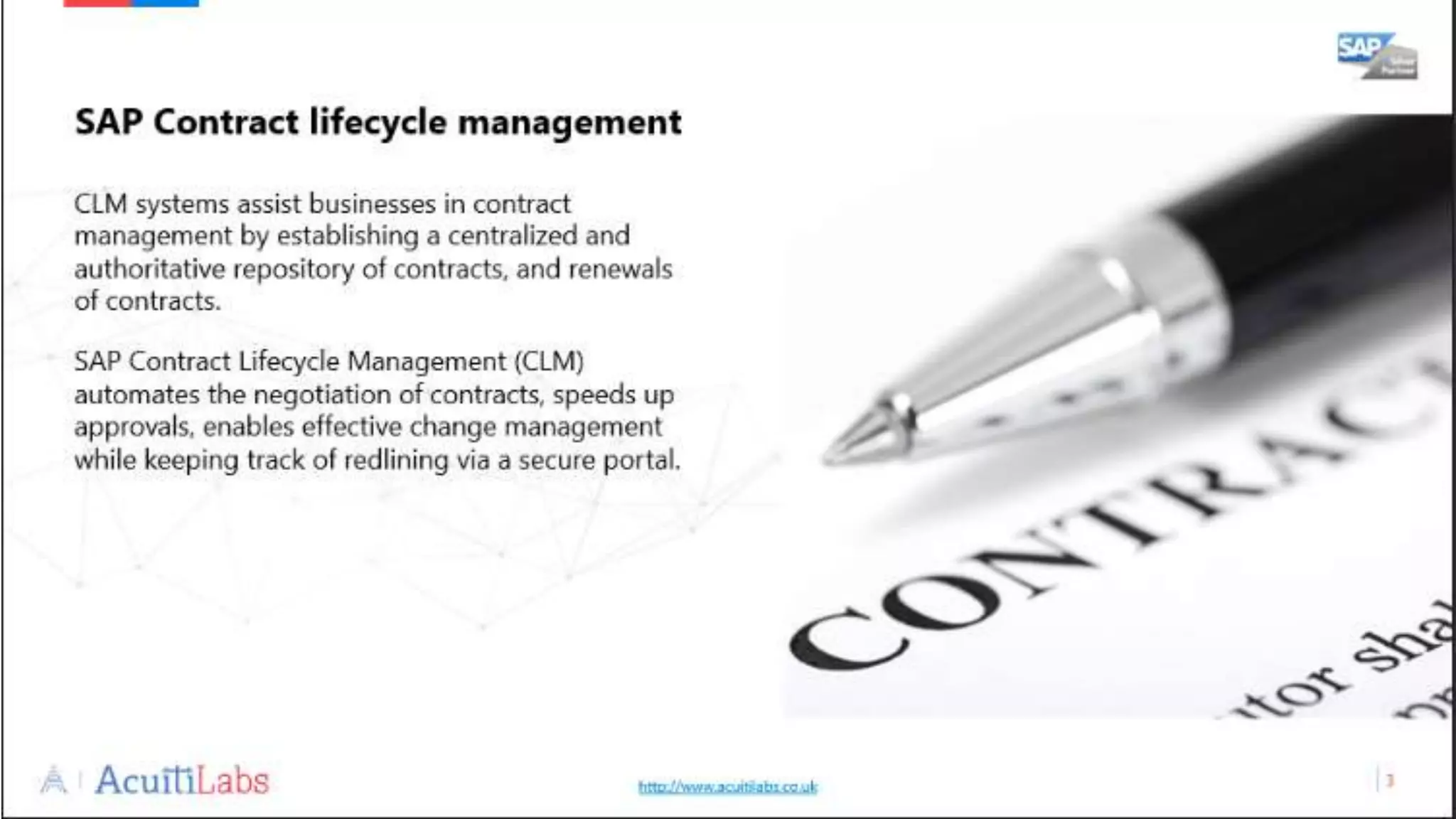 Sap clm for faster and easier contract renewals | PPTX