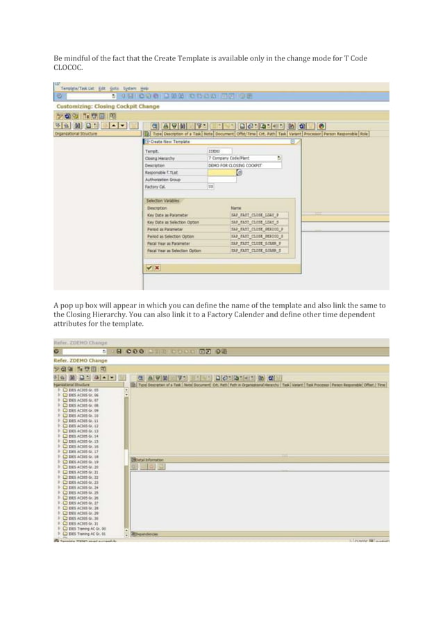 The closing cockpit is a very powerful tool in SAP Financial System which provides a | DOCX ...