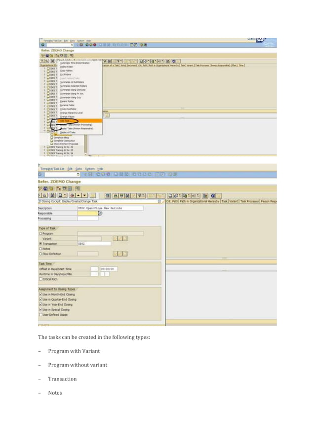 The closing cockpit is a very powerful tool in SAP Financial System which provides a | DOCX ...