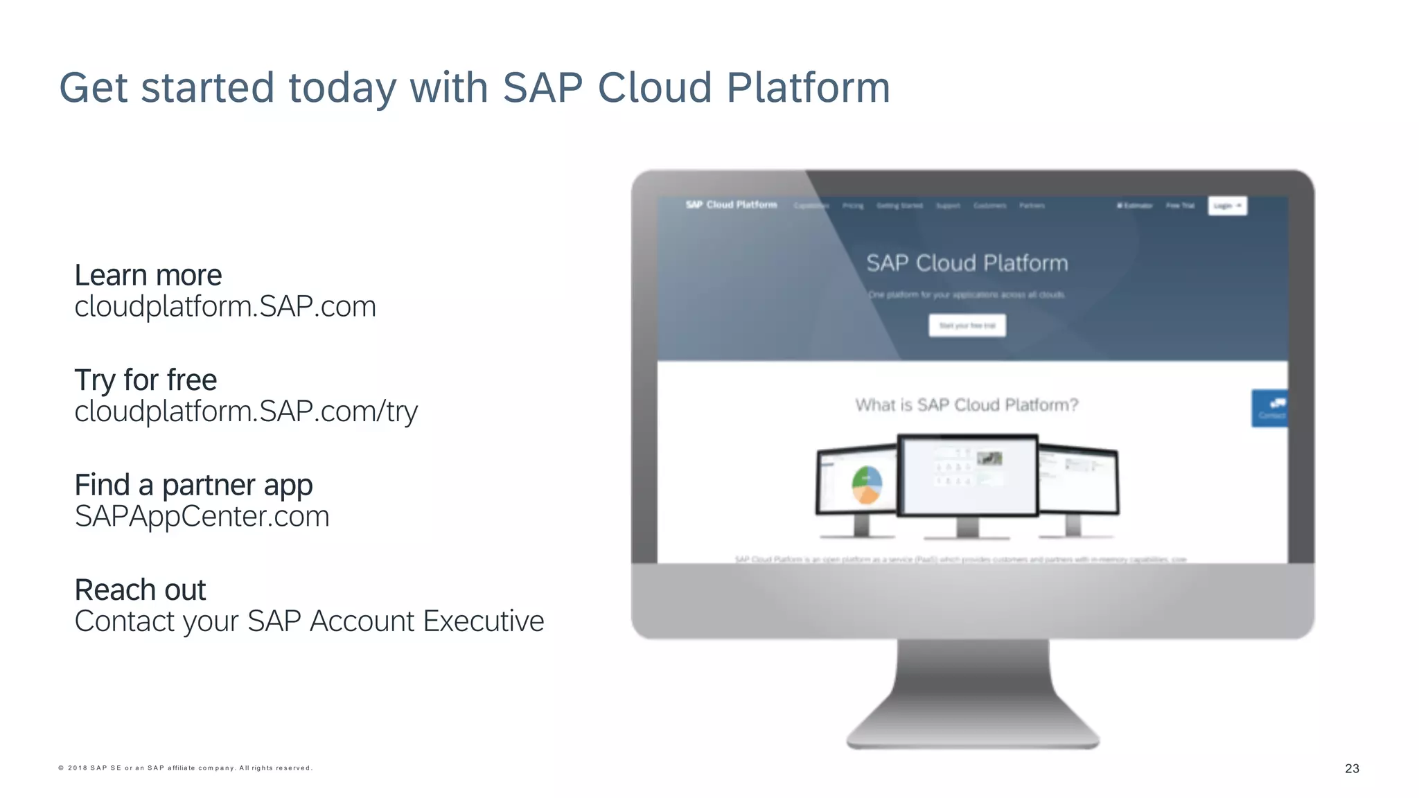 SAP Cloud Platform – Data & Storage - Overview | PDF
