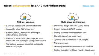 SAP Cloud Platform Portal Overview.pdf | Cloud Computing | Internet