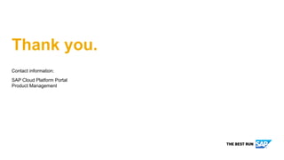 SAP Cloud Platform Portal Overview.pdf | Cloud Computing | Internet