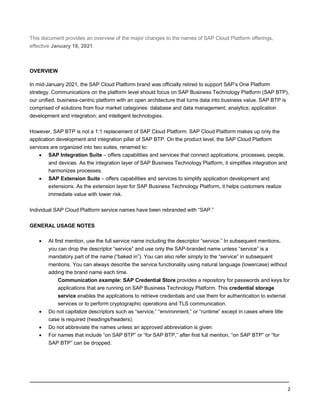 Sap cloud platform rebranding | PDF | Cloud Computing | Internet