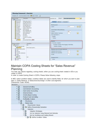 Sap co pa planning | DOCX
