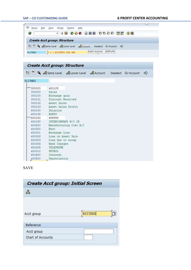 Sap co profit center accounting | PDF | Business Accounting & Finance ...