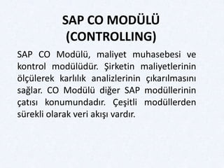Sap co modülü | PPTX