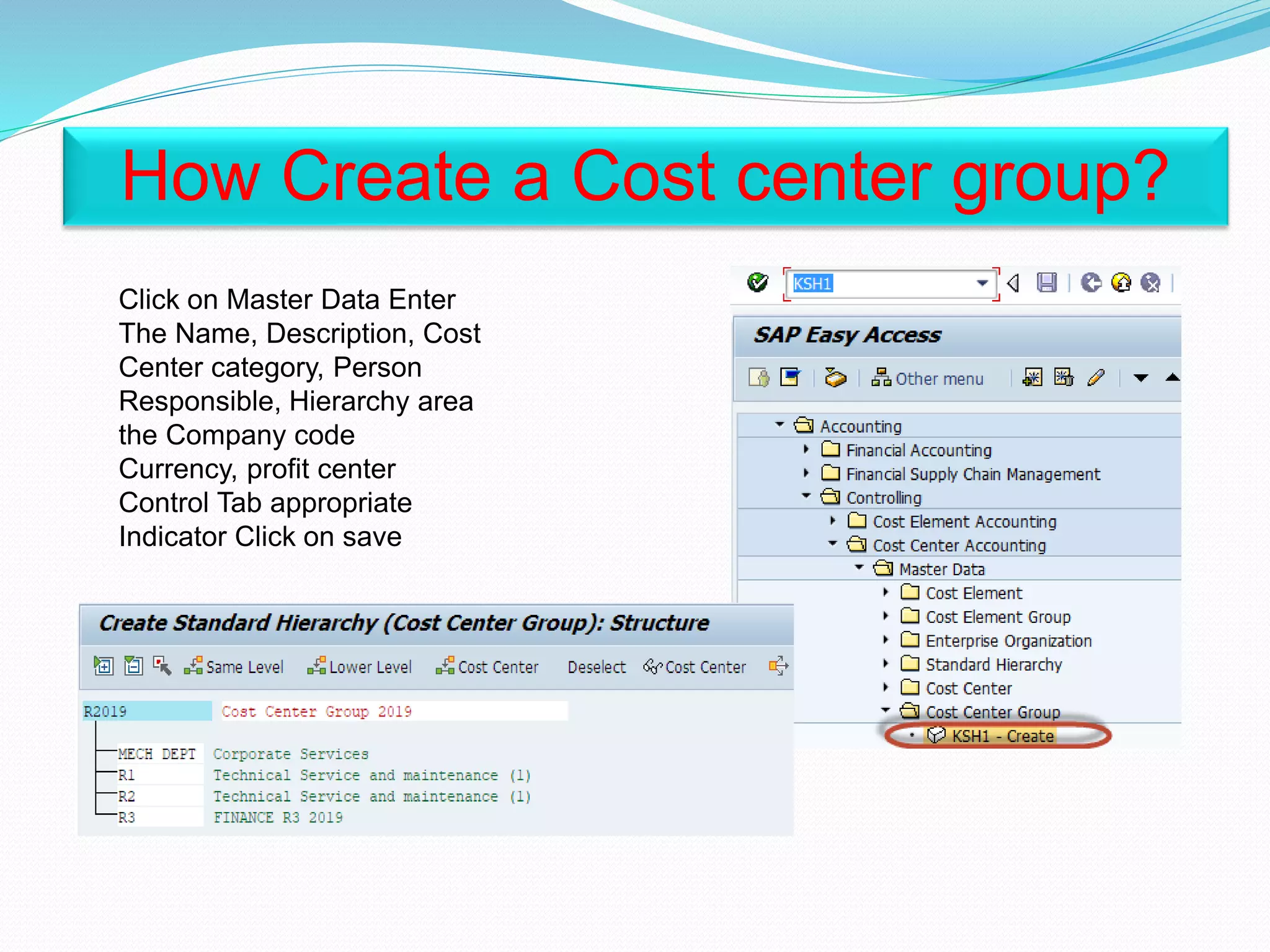 Sap cost center | PPTX