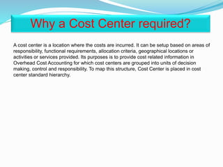 Sap cost center | PPTX