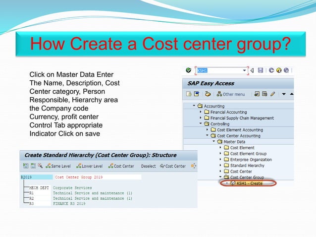 Sap cost center | PPTX
